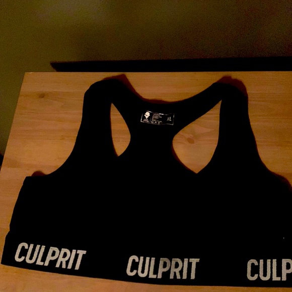 culprit | Intimates & Sleepwear | Culprit Black Sports Bra Size Xl No ...